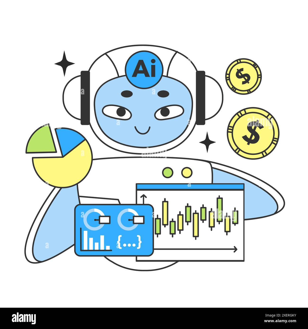Fintech development Stock Vector Images - Alamy