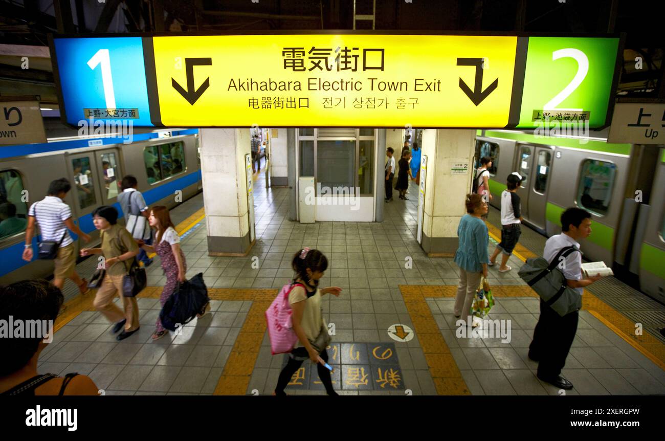 JR Railway Station, Akihabara, Tokyo, Japan Stock Photo - Alamy