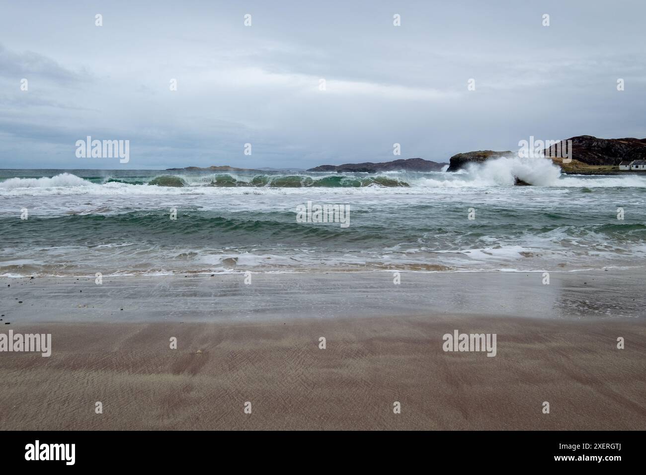 The raw powerof nature is revealed as the waves crash onto Clashnessie ...