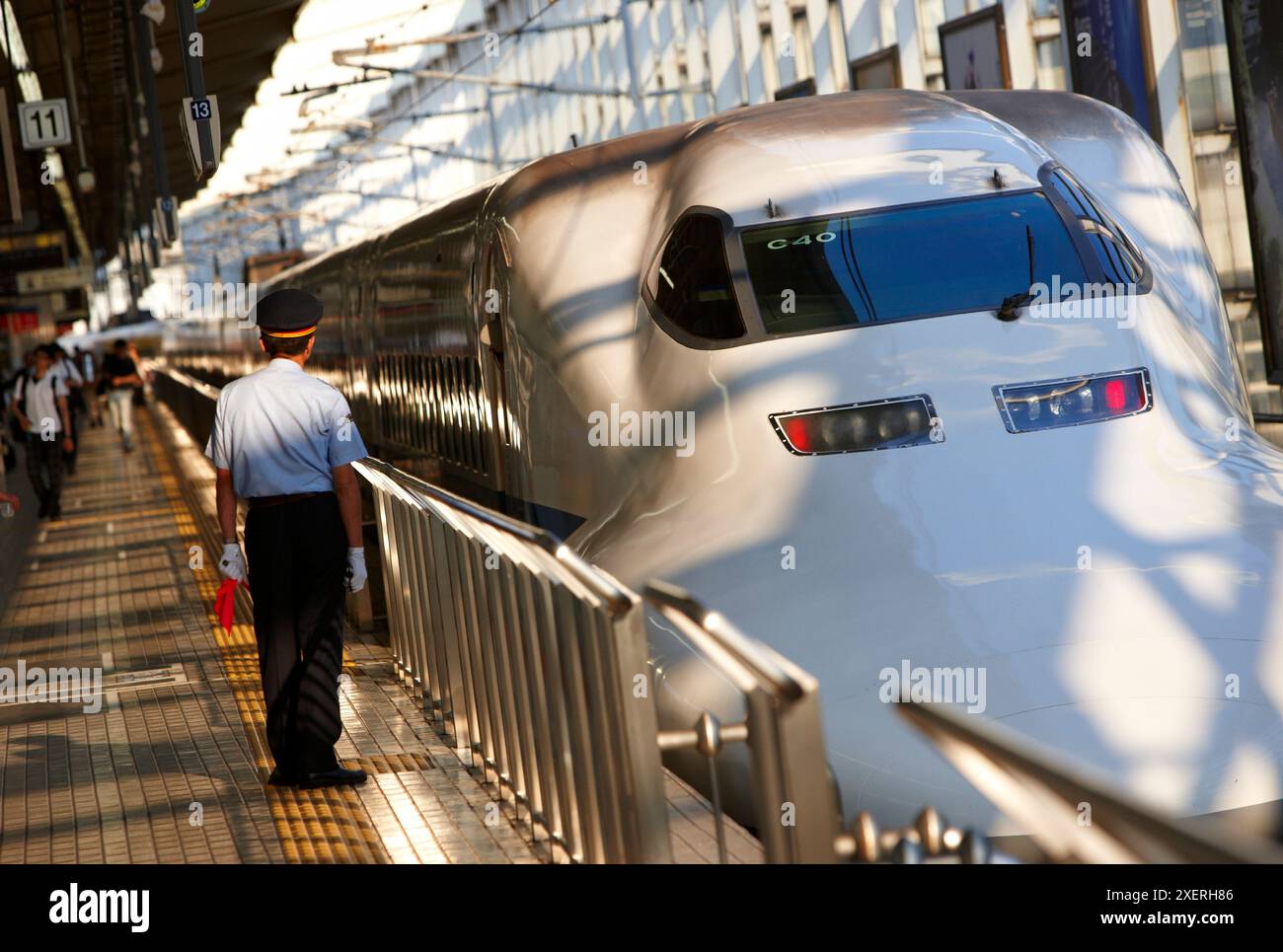 Shinkansen high speed train, Railway station, Kyoto, Japan Stock Photo - Alamy