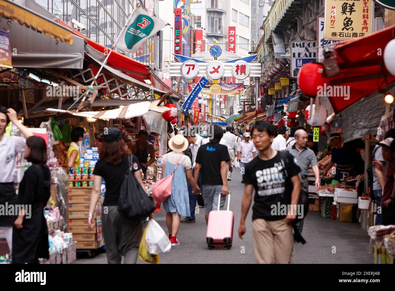Shopping, Ameyoko market, Ueno, Tokyo, Japan Stock Photo - Alamy