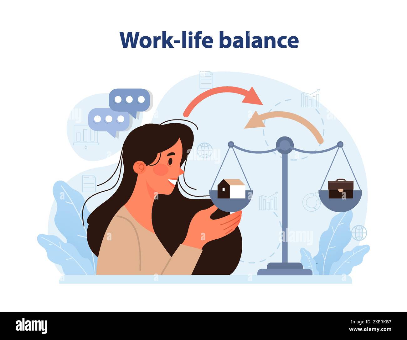 Personal growth. Work life balance. Modern lifestyle, healthy ...
