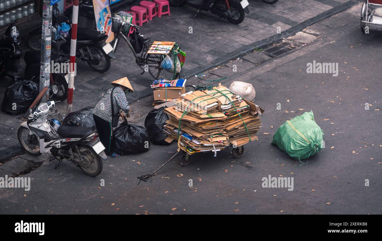 Aerial view garbage collection recyclable hi-res stock photography and ...