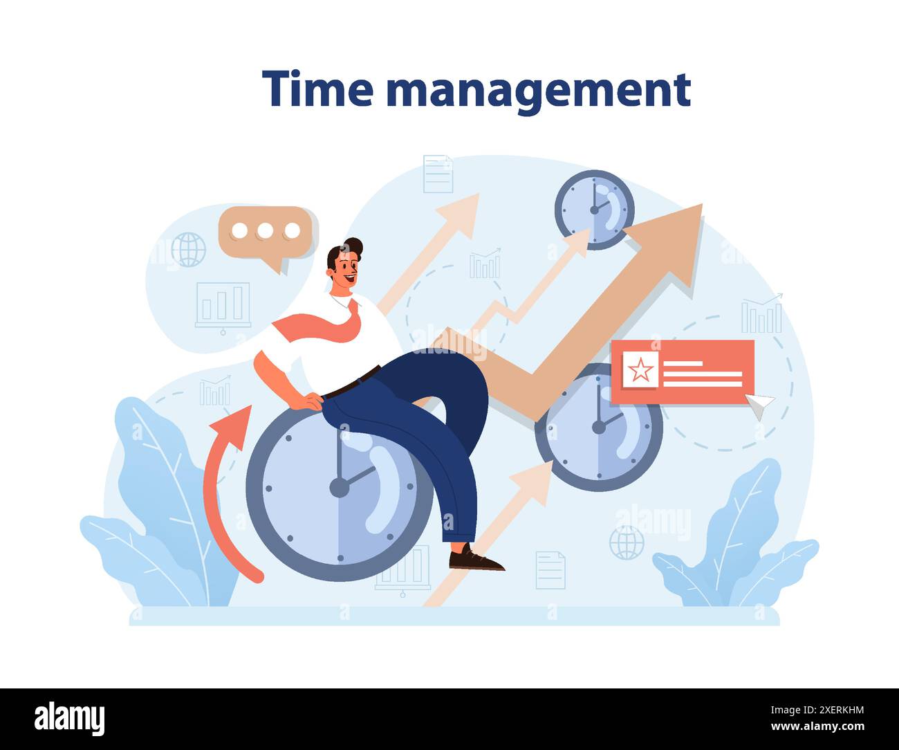 Personal growth. Time management. Character with self-discipline ...