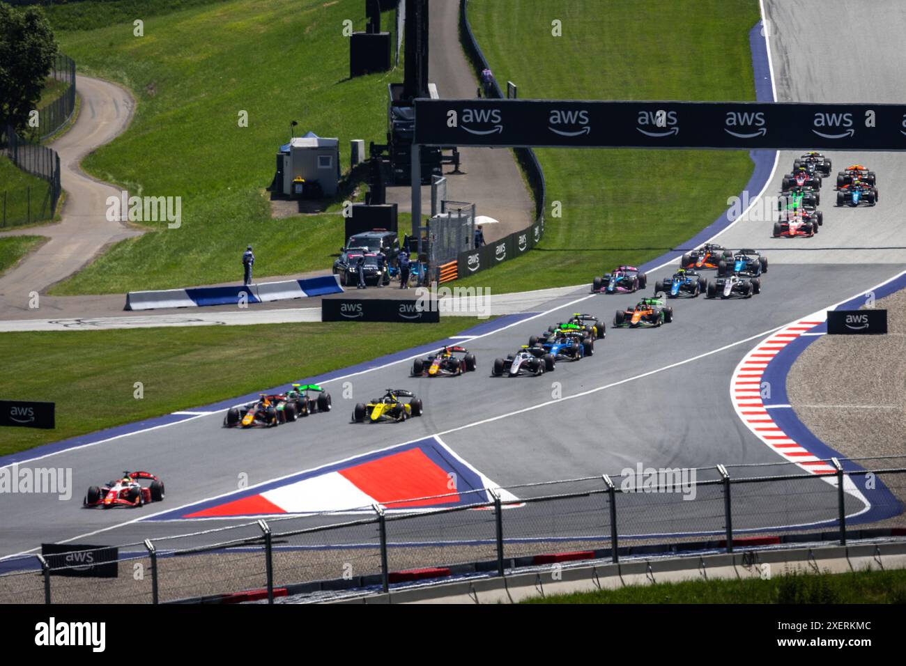 Start of Sprint race 03 BEARMAN Oliver (gbr), Prema Racing, Dallara F2 ...