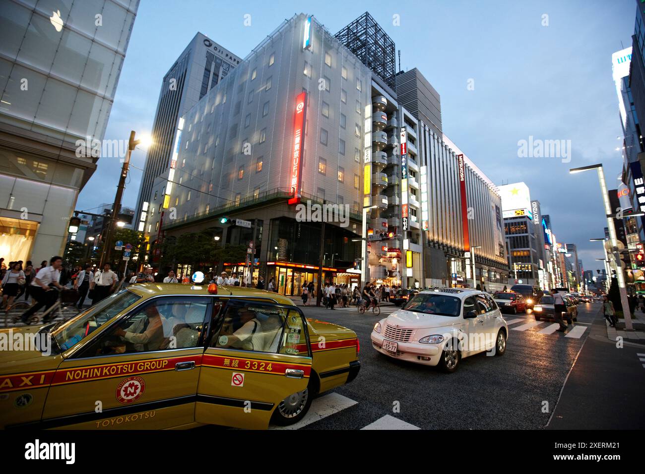 Ginza, Shopping area, Tokyo, Japan Stock Photo - Alamy