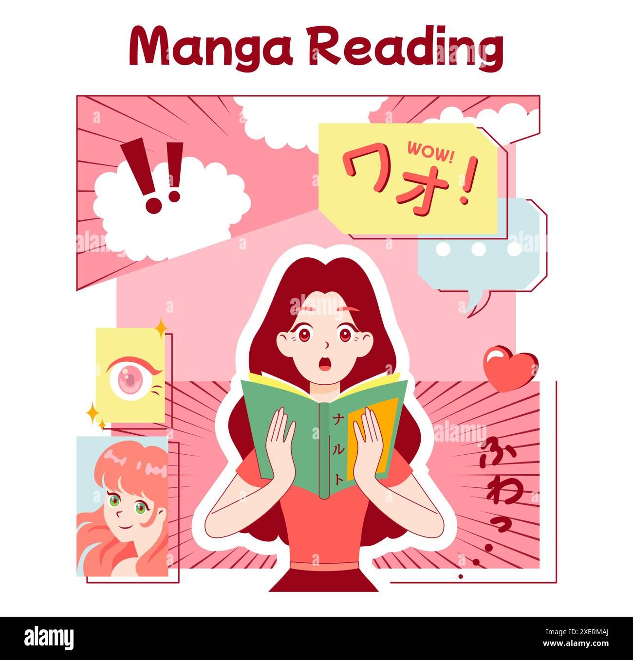 Anime culture. Otaku or geek lifestyle, popular japanese cartoons or ...