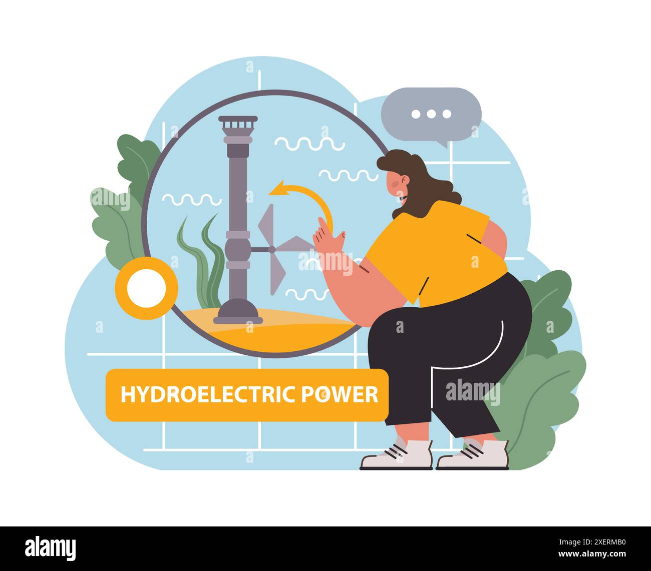 Hydroelectricity. Renewable power. Sustainable electricity consumption ...