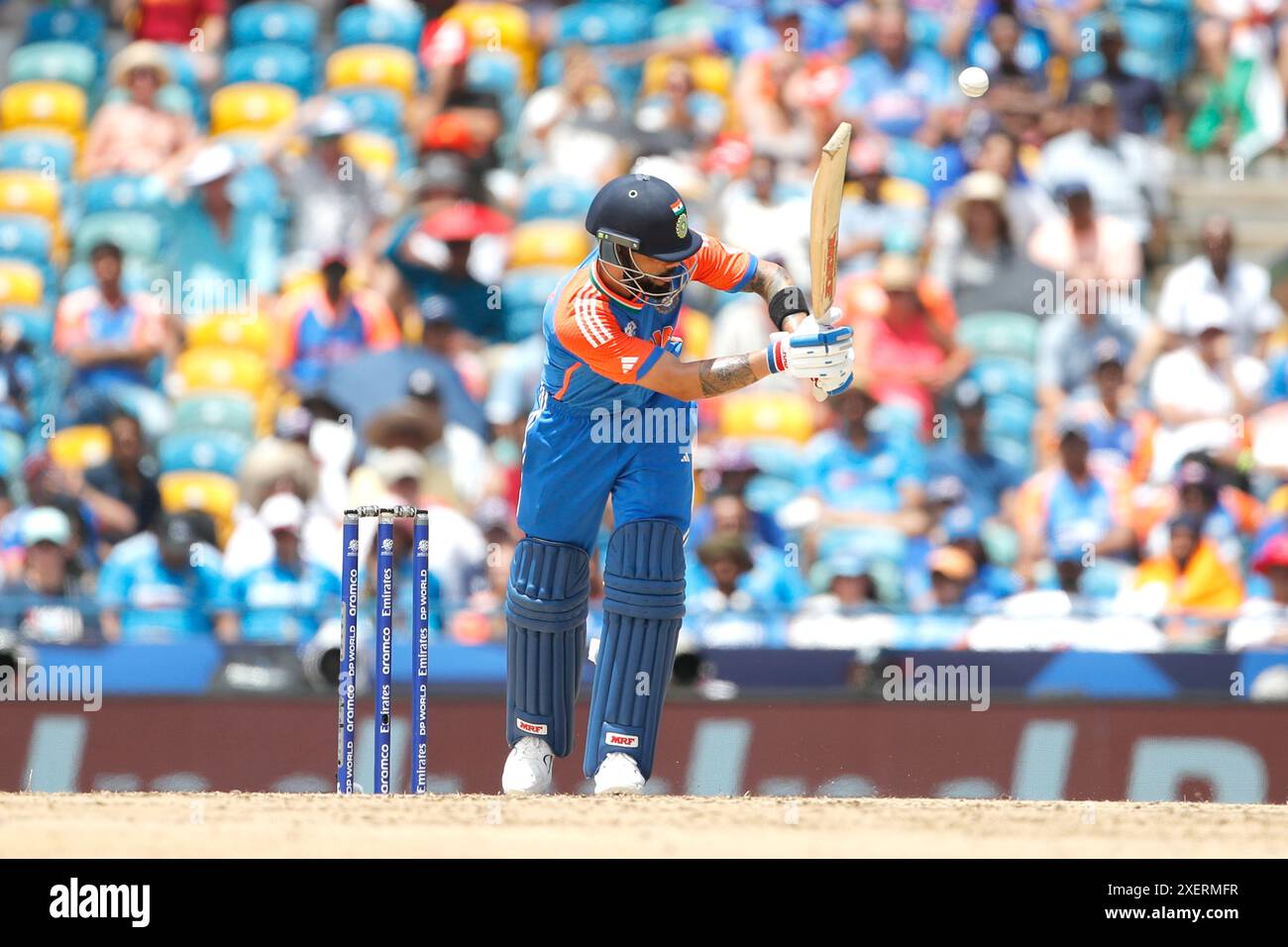 India's Virat Kohli batting during the 2024 ICC Men's T20 World Cup ...