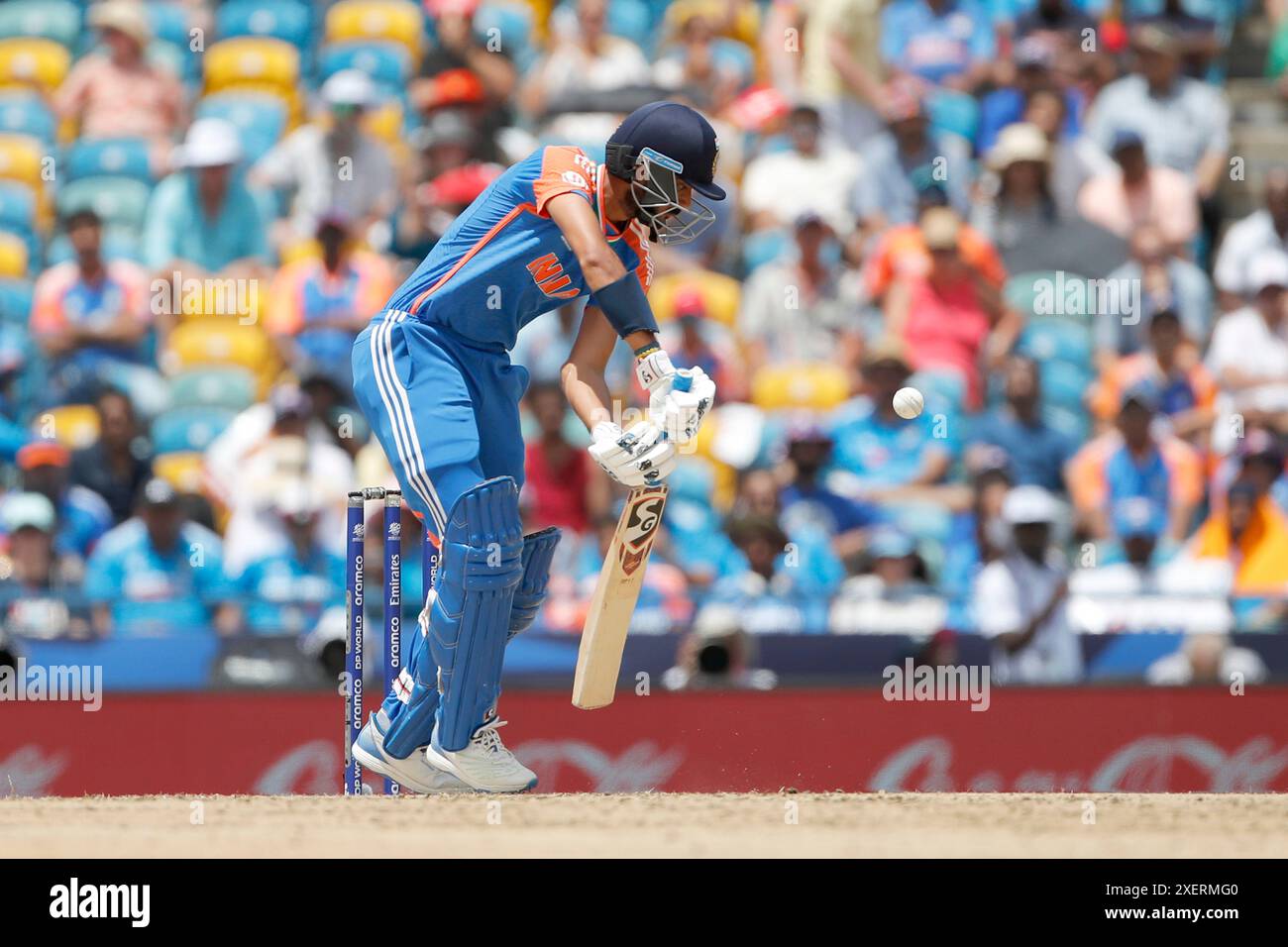 India's Axar Patel batting during the 2024 ICC Men's T20 World Cup ...