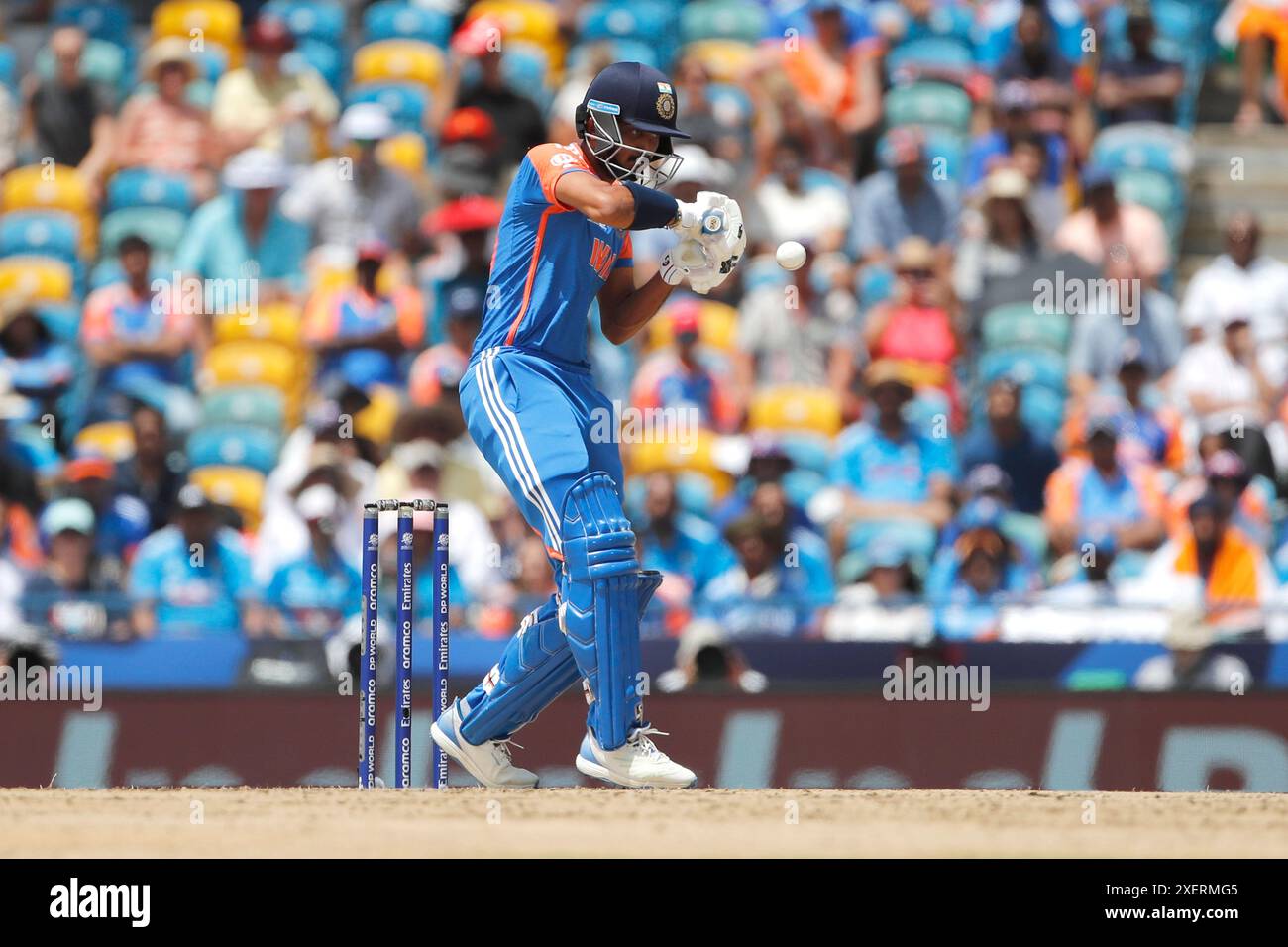 India's Axar Patel batting during the 2024 ICC Men's T20 World Cup ...