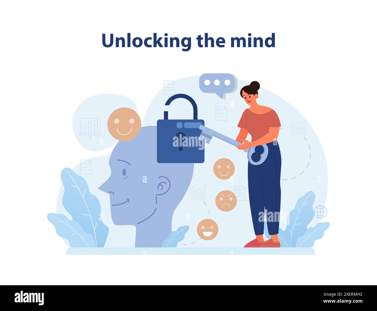Unlocking the mind. Mental and psychological phenomenon or condition ... Unlocking the mind. Mental and psychological phenomenon or condition ...