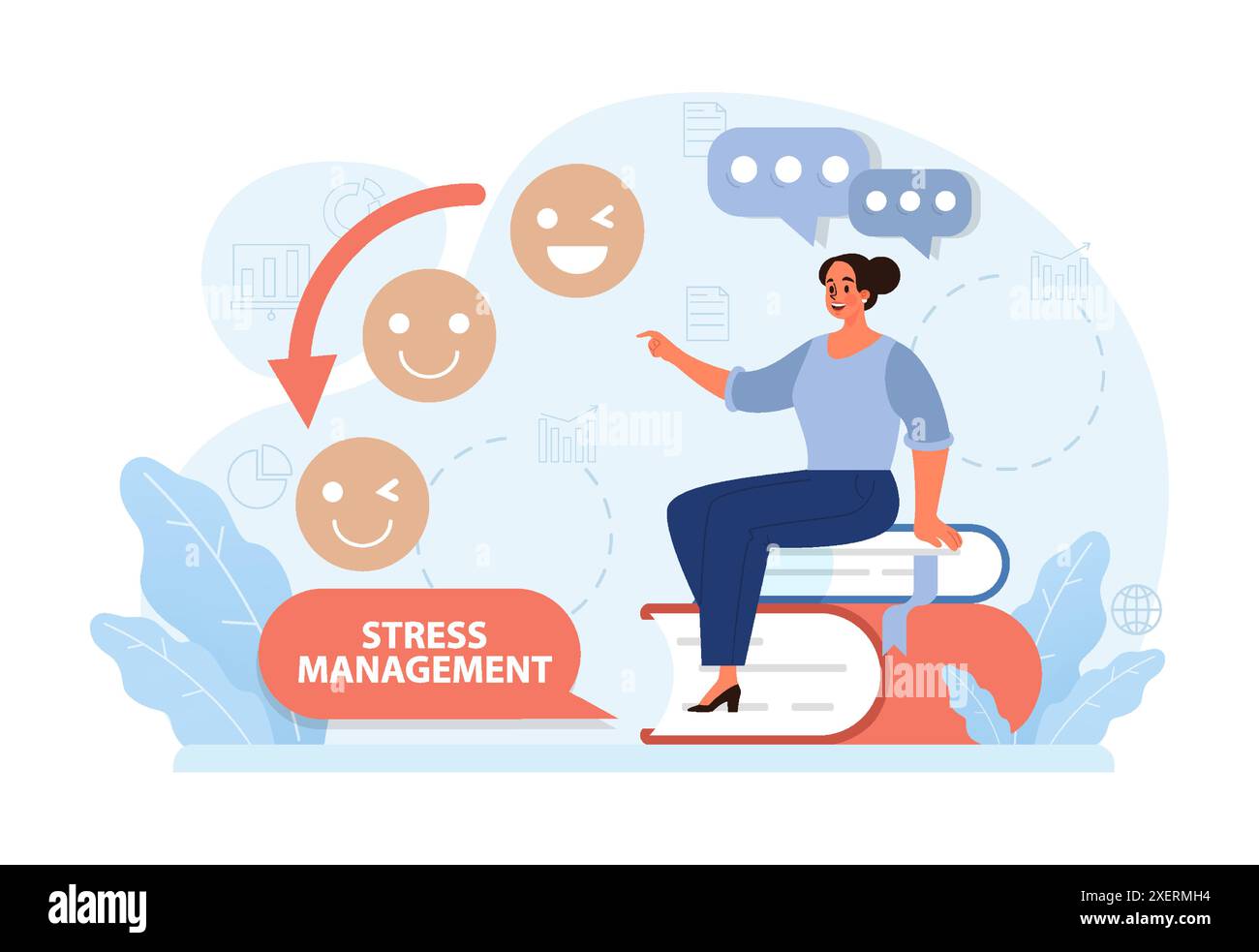 Mindful stress reduction Stock Vector Images - Alamy