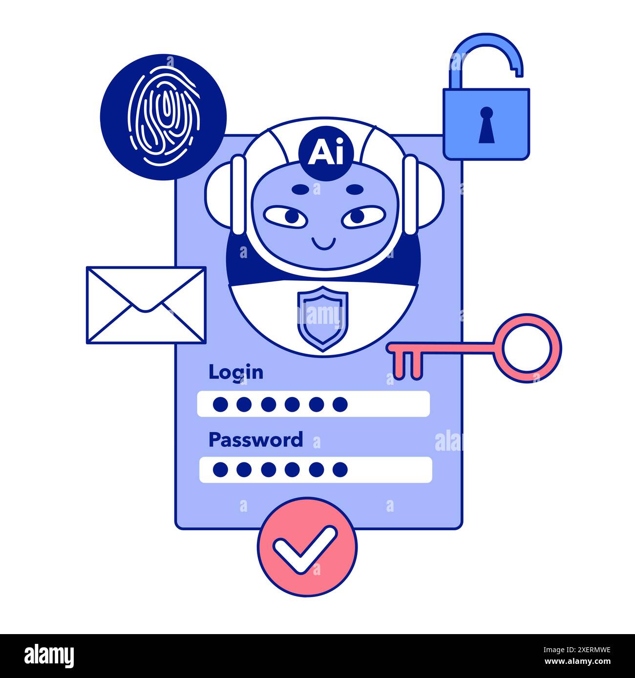 Artificial intelligence in business. AI-powered production, management and marketing. Self ...