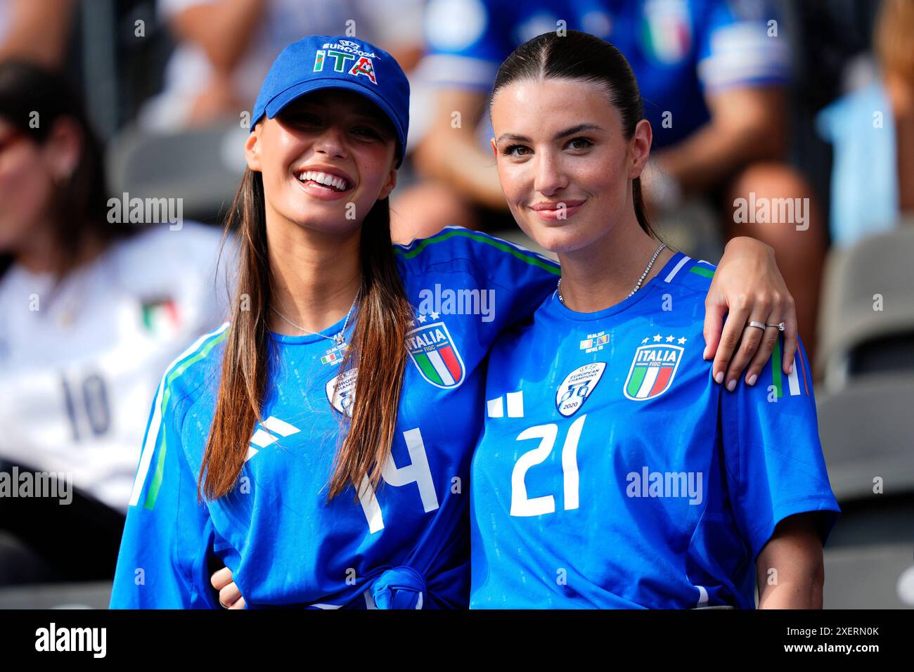 Berlin, Germany. 29th June, 2024. Lucia Bramani girlfriend Italy's ...