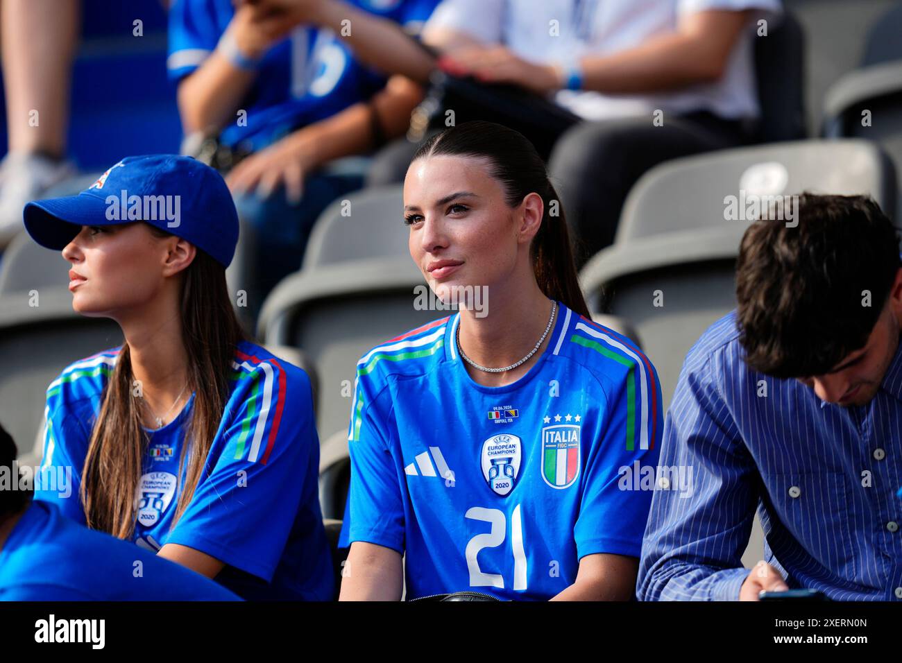 Berlin, Germany. 29th June, 2024. Giulia Bernacci girlfriend Italy's ...