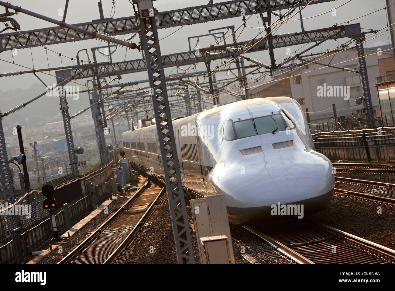 Shinkansen high speed train, Railway station, Kyoto, Japan Stock Photo - Alamy
