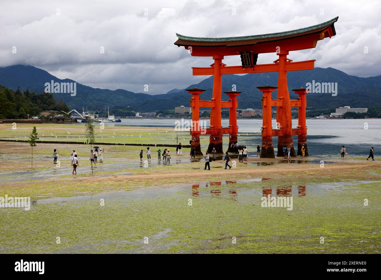 Torii Temple gate, Itsukushima Shrine, Miyajima island, Hiroshima ...