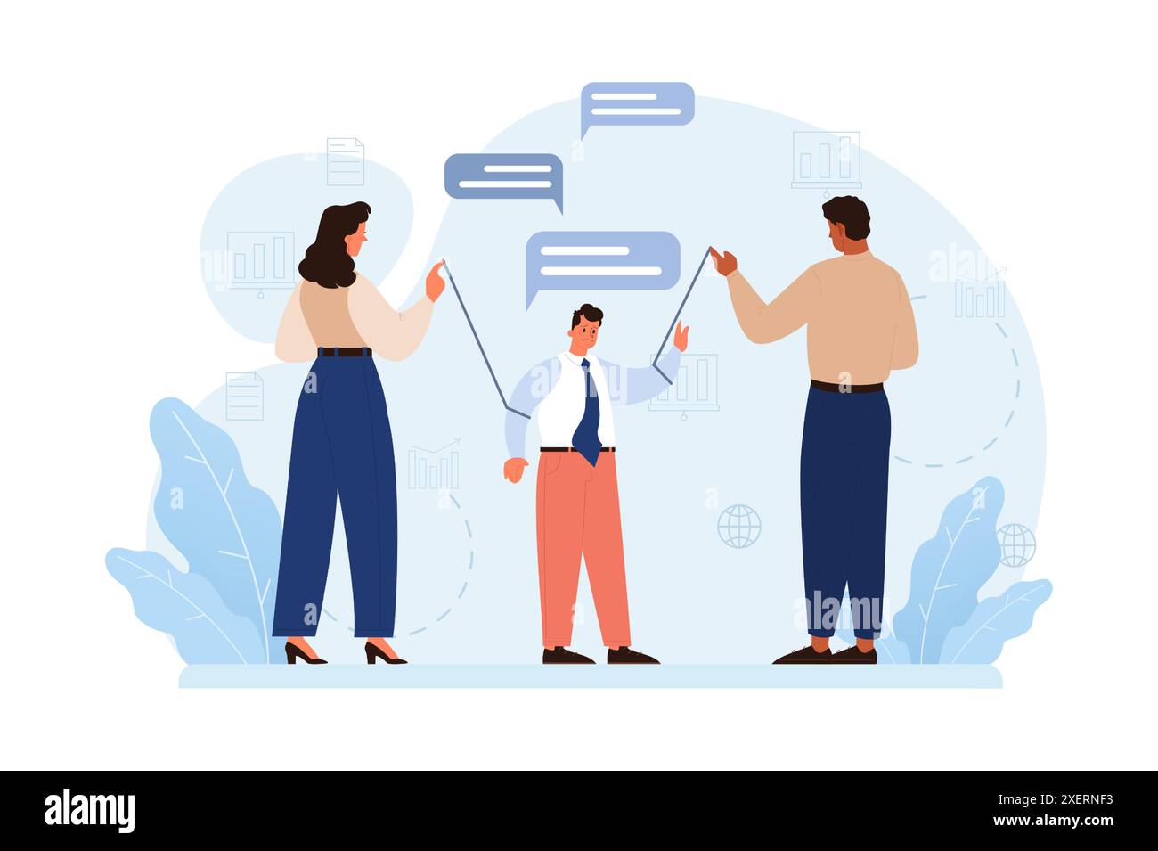 Manipulation. Psychological control method. Domination exploitation ...