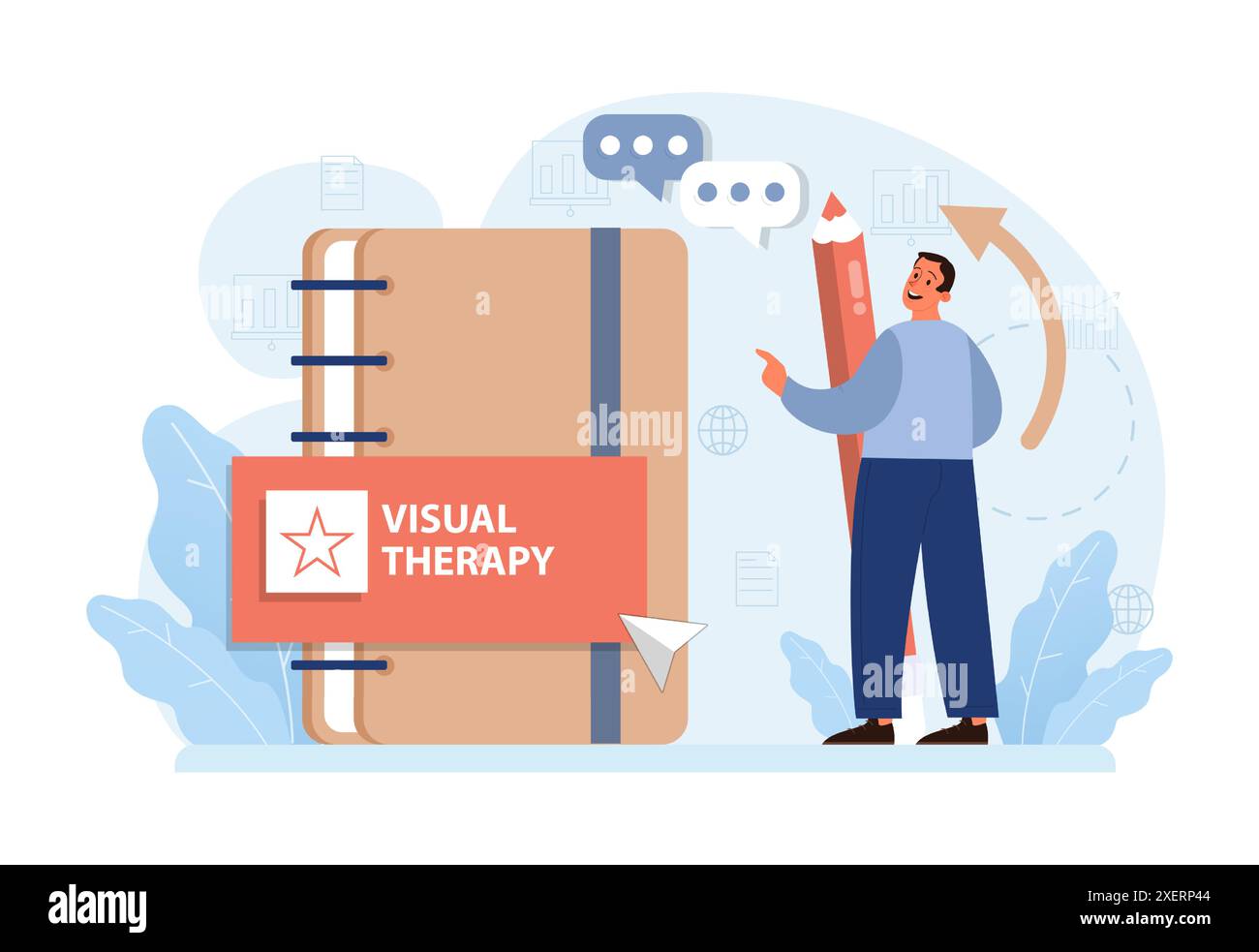 Art therapy. Character developing a creativity. Self-expression idea ...