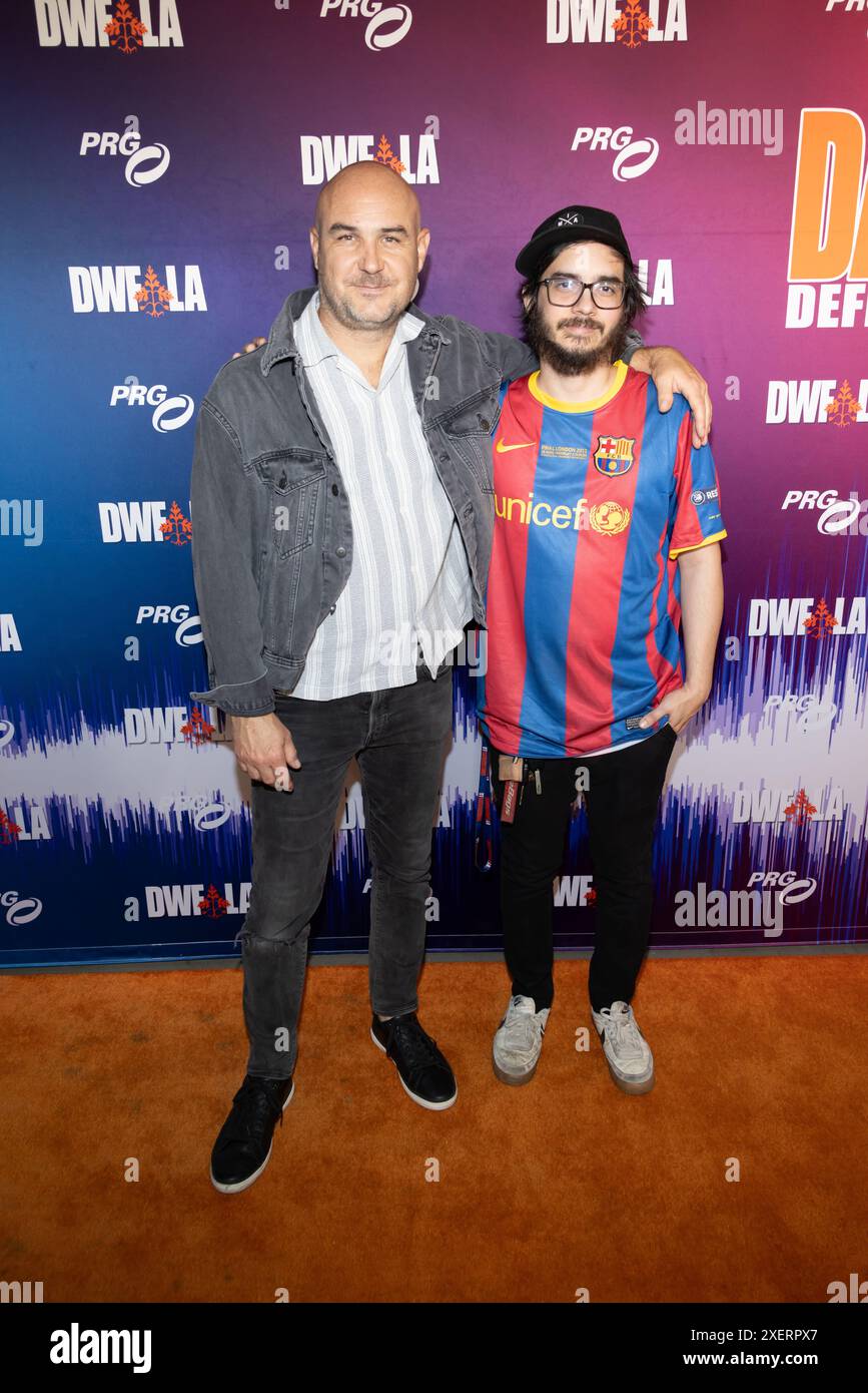 Los Angeles, USA. 28th June, 2024. Jorel O'Dell (L), Ernesto Prieto ...