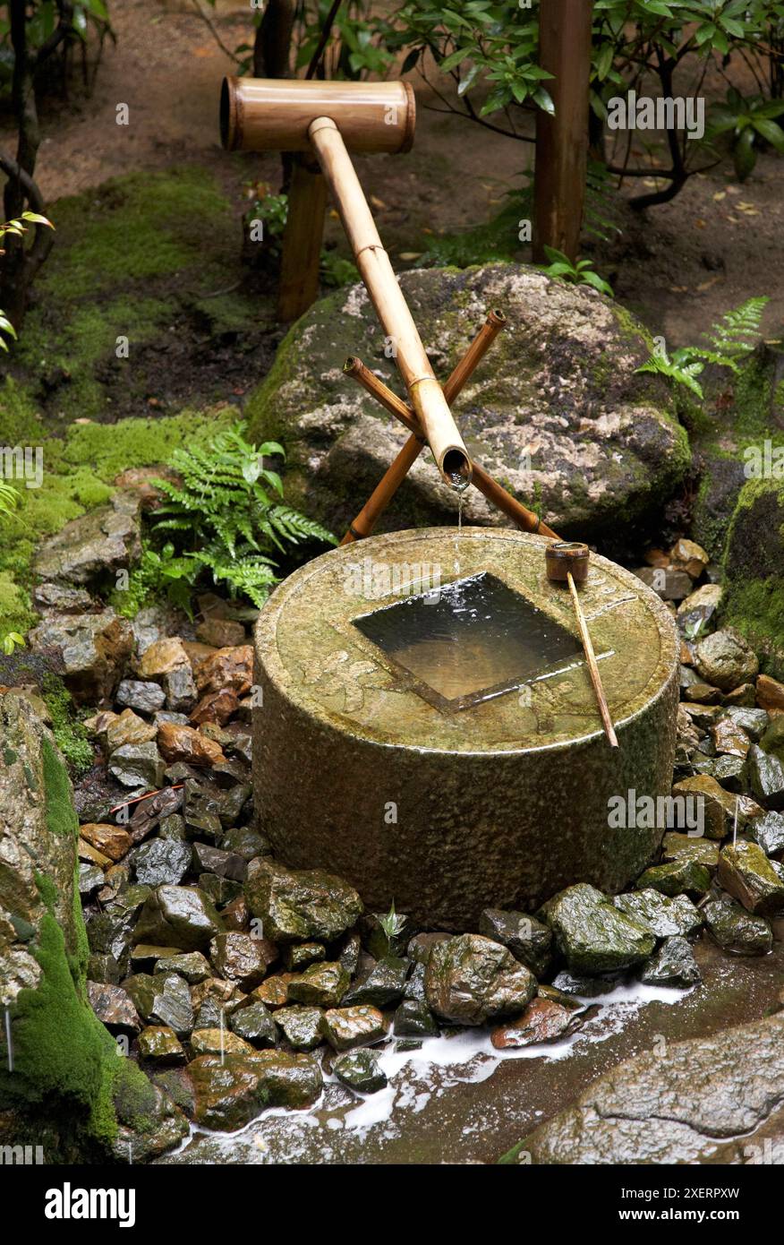 Tsukubai, Stone-wash basin, Zen philosophy, Ryoanji Temple, Kyoto ...