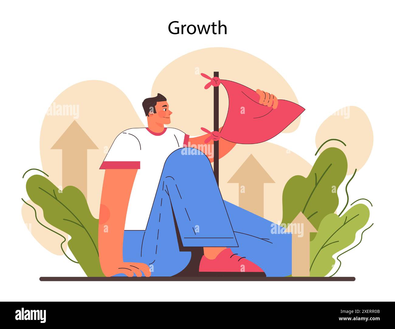 Leadership skill. Top manager professional quality leading a work team ...