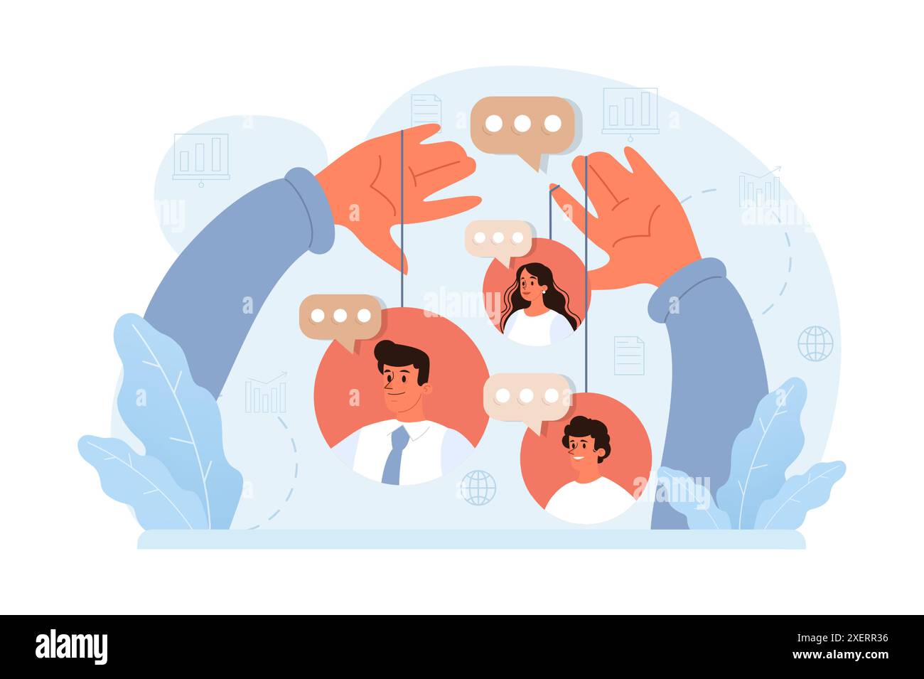 Manipulation. Psychological control method. Domination exploitation ...