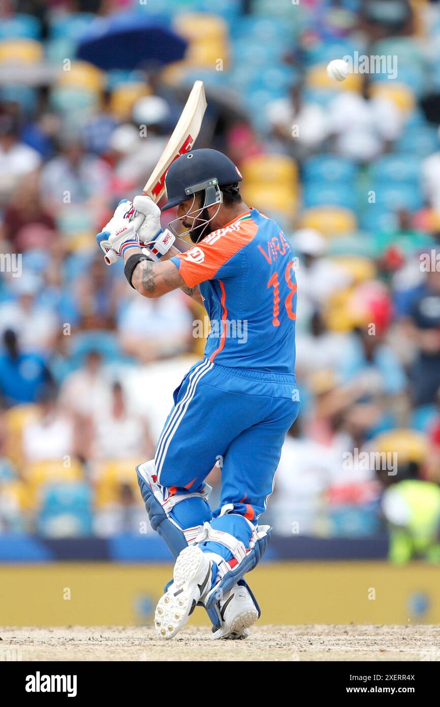 India's Virat Kohli batting during the 2024 ICC Men's T20 World Cup ...