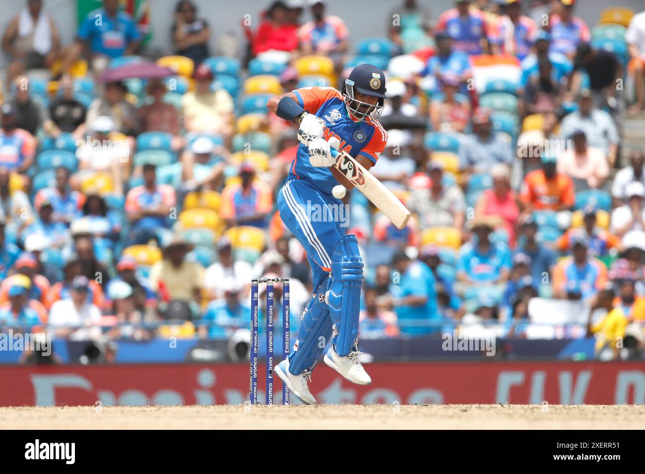 India's Axar Patel batting during the 2024 ICC Men's T20 World Cup ...