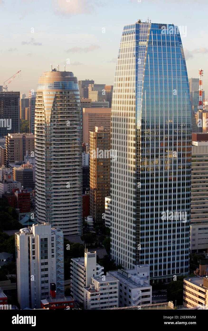 Atago Green Hills Buildings, City view from Tokyo Tower, Tokyo, Japan ...