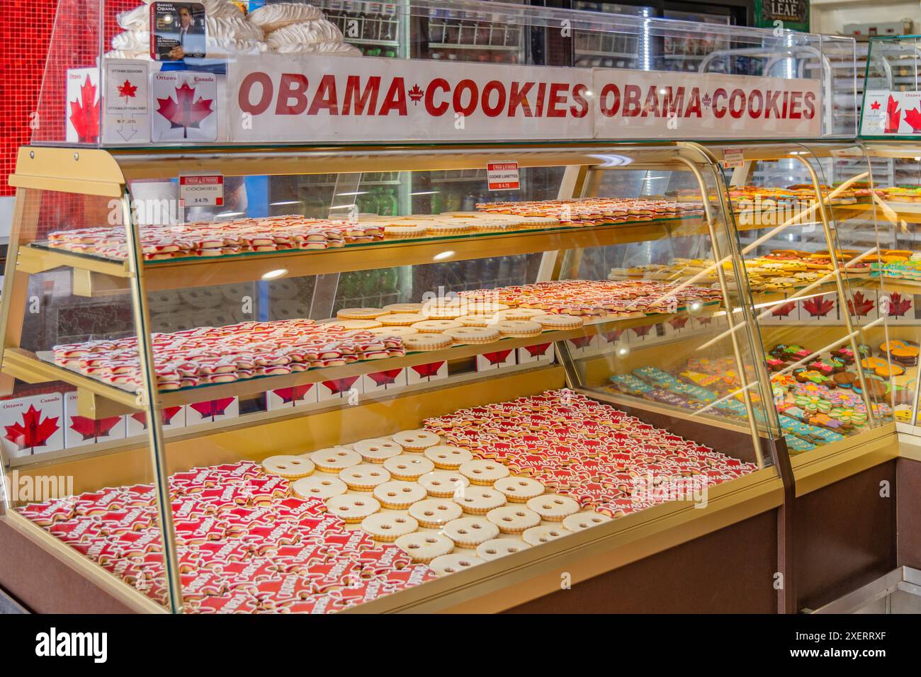 Ottawa, ON, Canada-June 12, 2024: Obama Cookies for sale at the Moulin ...