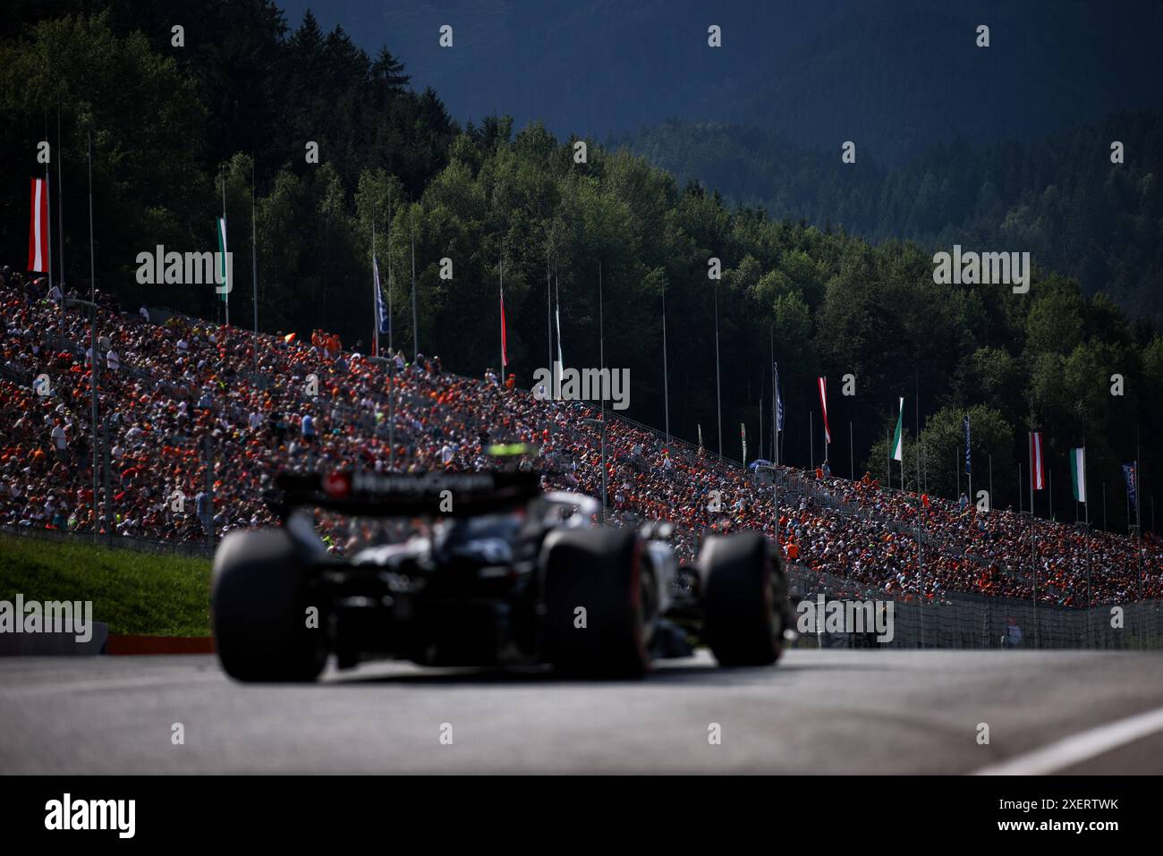 spectators, fans during the Formula 1 Qatar Airways Austrian Grand Prix ...