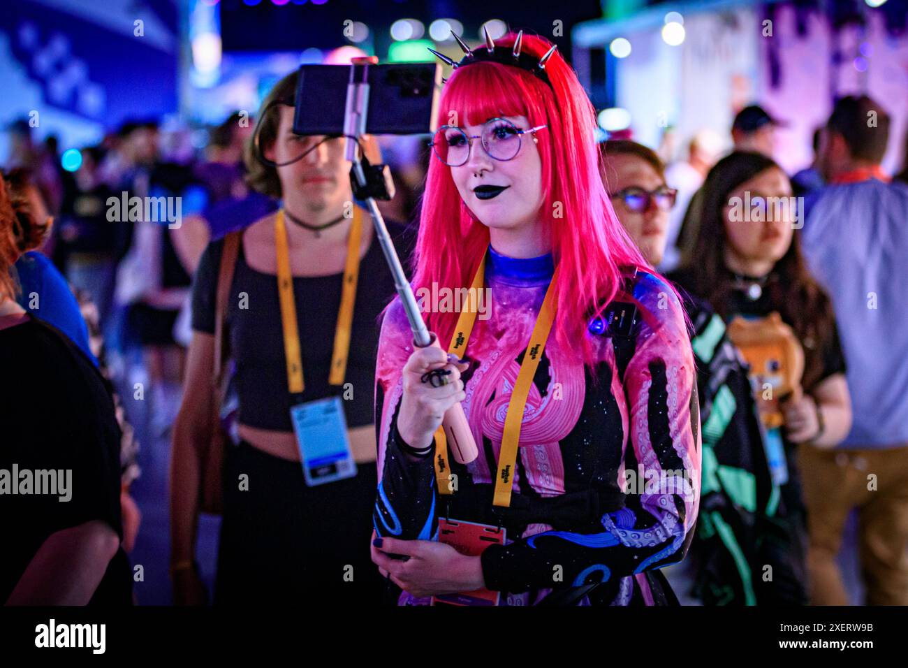 ROTTERDAM - Streamer Pinipy during the international event TwitchCon ...