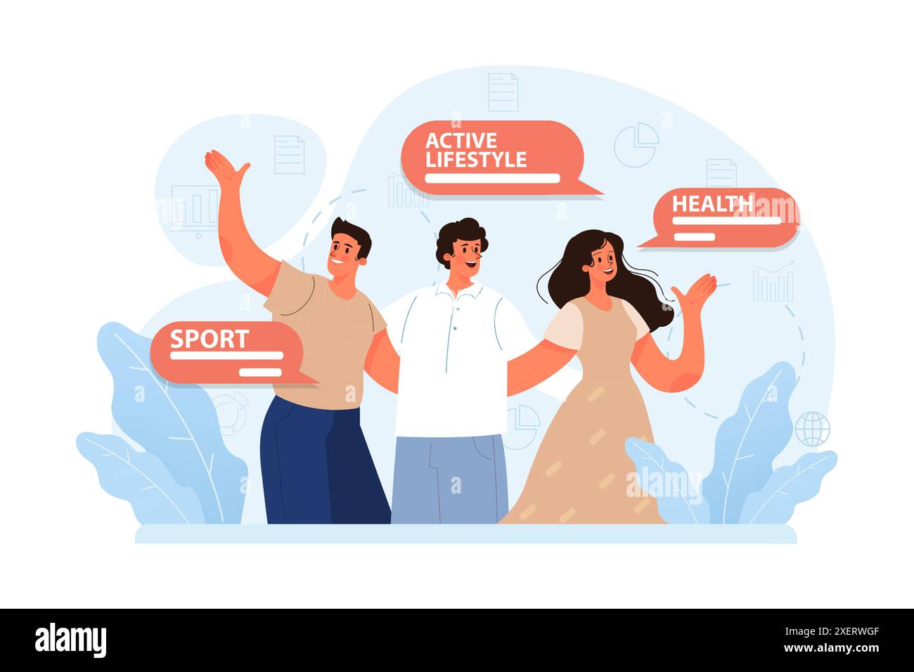 Active and healthy lifestyle. Proper nutrition, water balance, physical ...