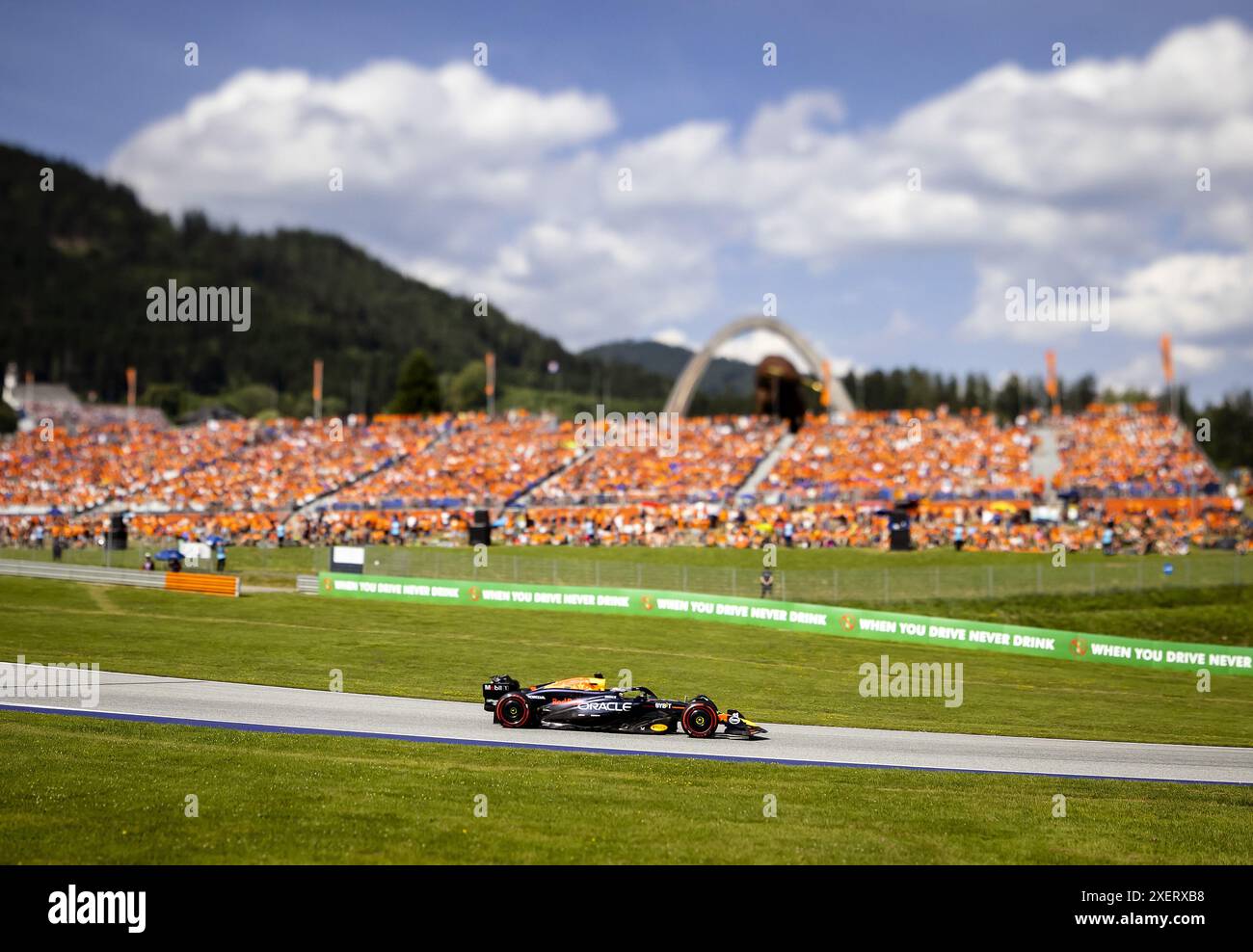 SPIELBERG - Max Verstappen (Red Bull Racing) during qualifying on the ...