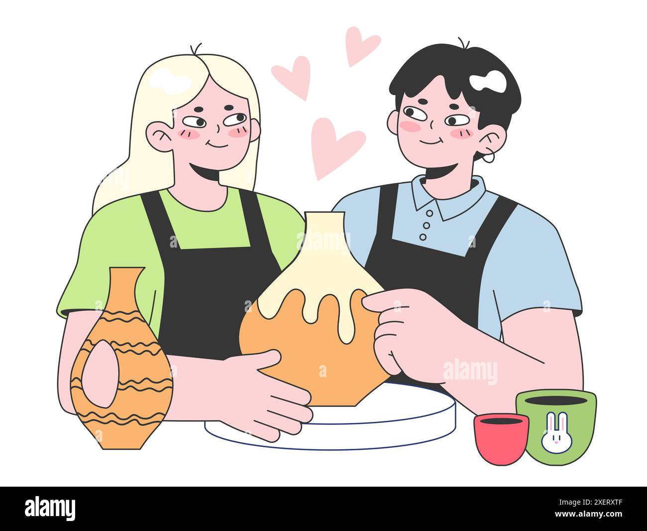 Pottery class love Cut Out Stock Images & Pictures - Alamy