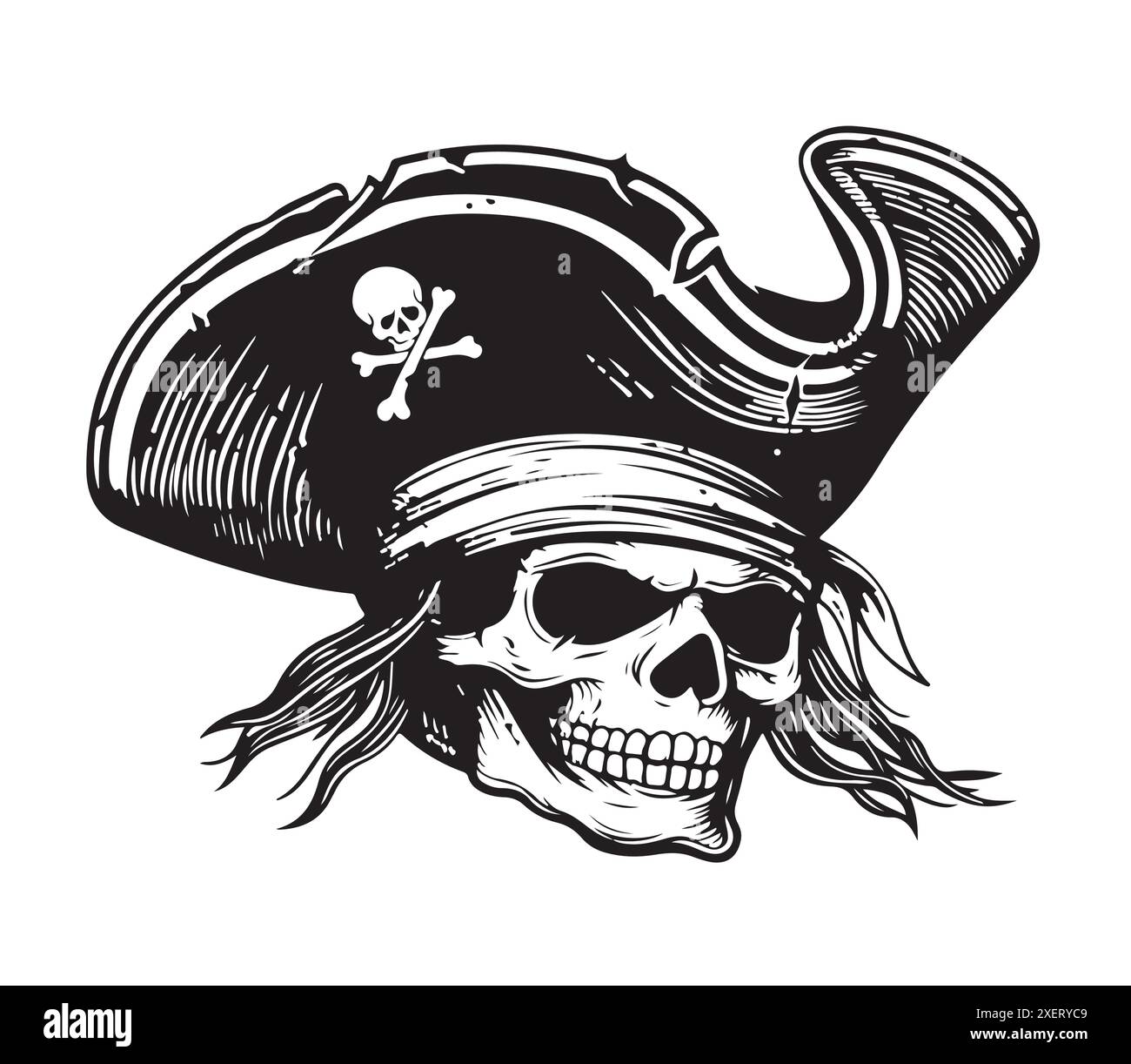 Human Skull Pirate Symbol Jolly Roger Human Skull Pirate Symbol