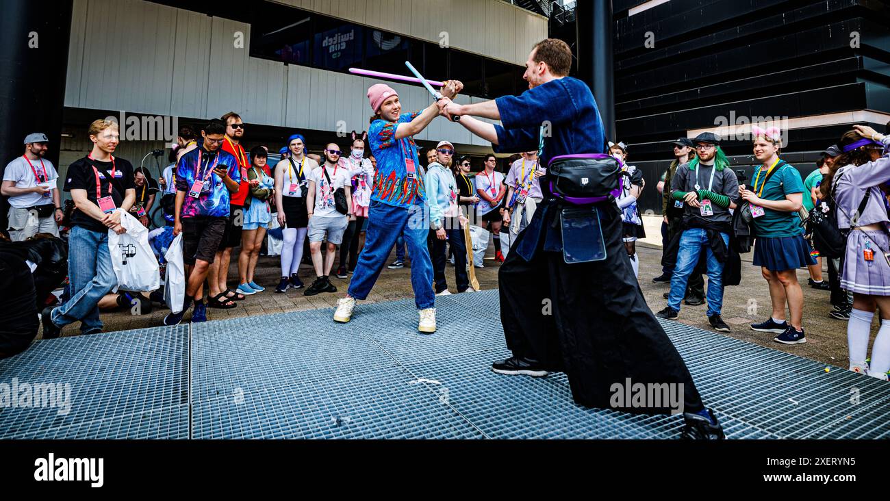 ROTTERDAM - Visitors during the international event TwitchCon Europe in ...