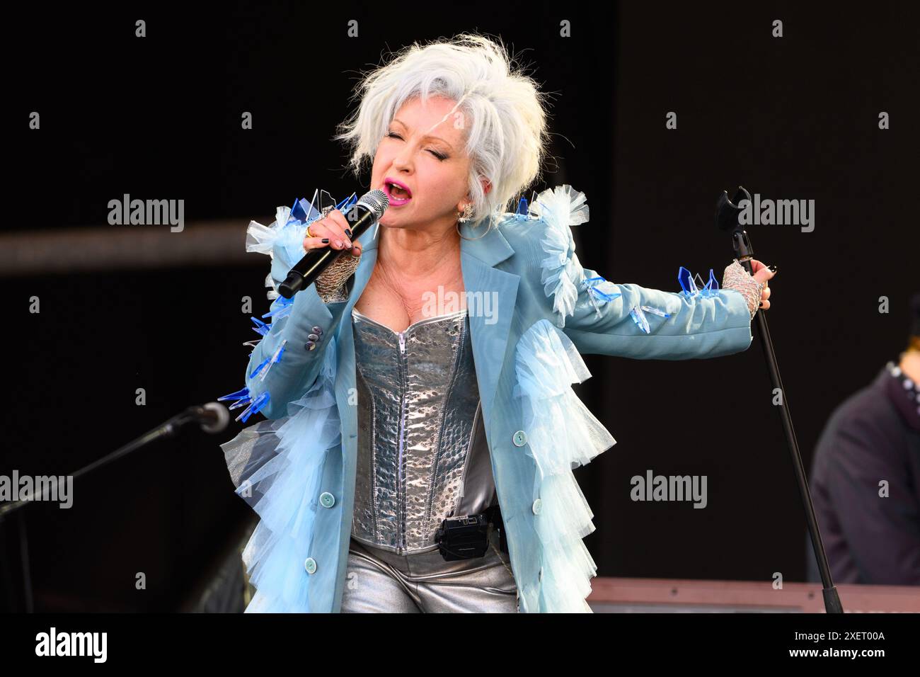 London, UK. 29 June 2024. Cyndi Lauper perfoming on the fourth day of ...