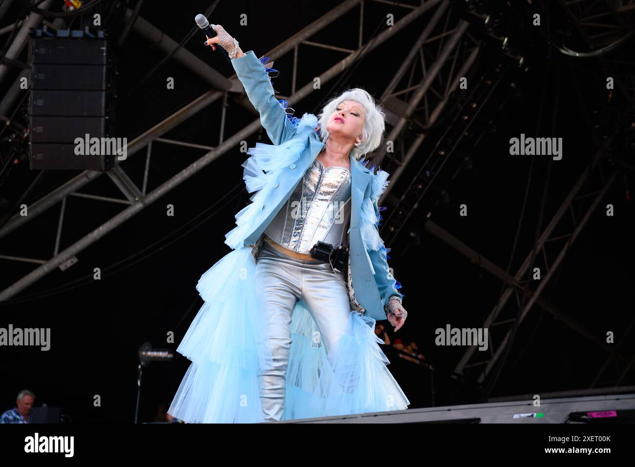 London, UK. 29 June 2024. Cyndi Lauper perfoming on the fourth day of ...