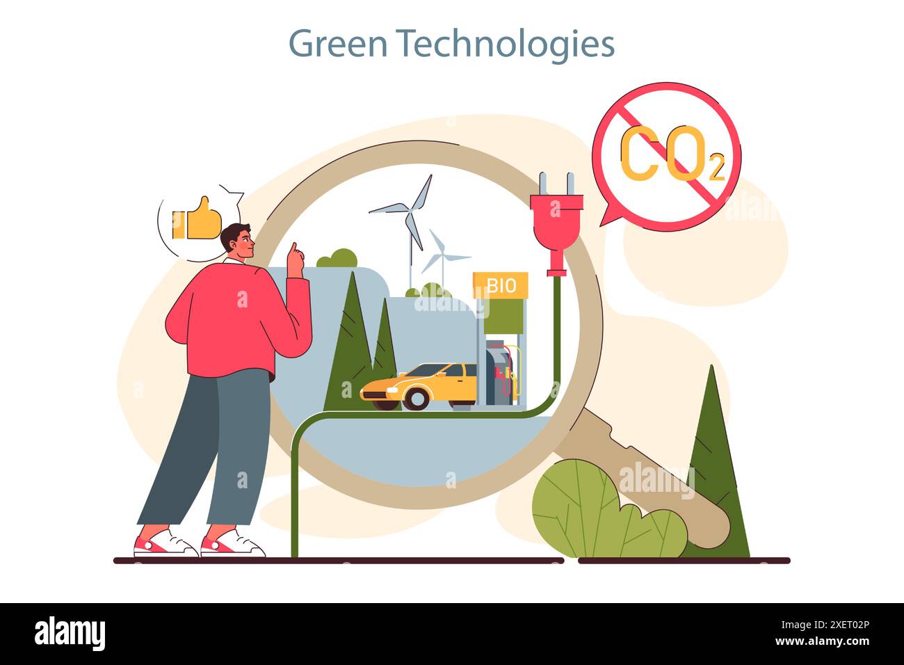 Green technologies. Environment protection and reduction of carbon ...