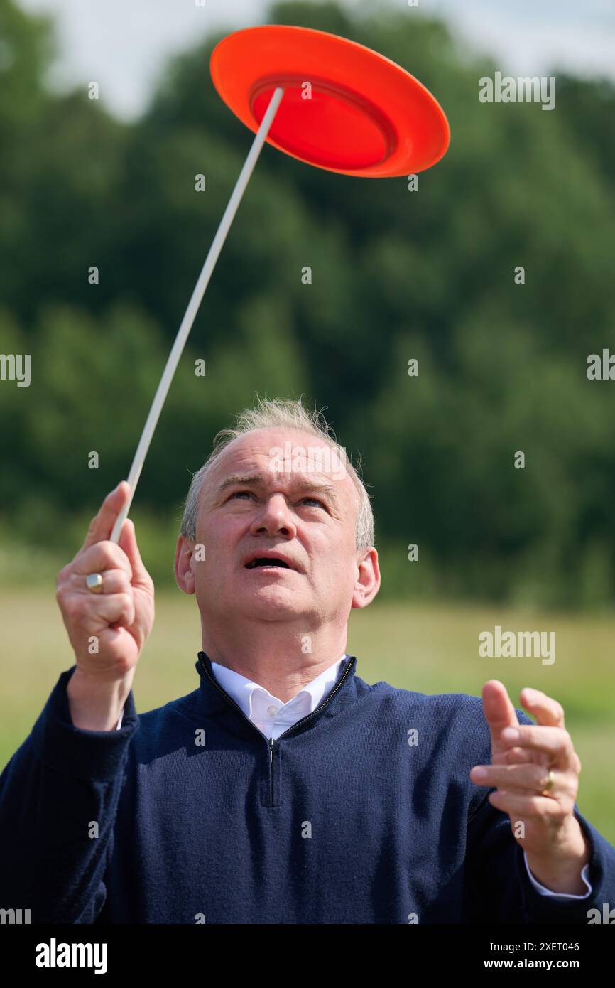 Edinburgh Scotland, UK 29 June 2024. Liberal Democrat Leader Ed Davey ...