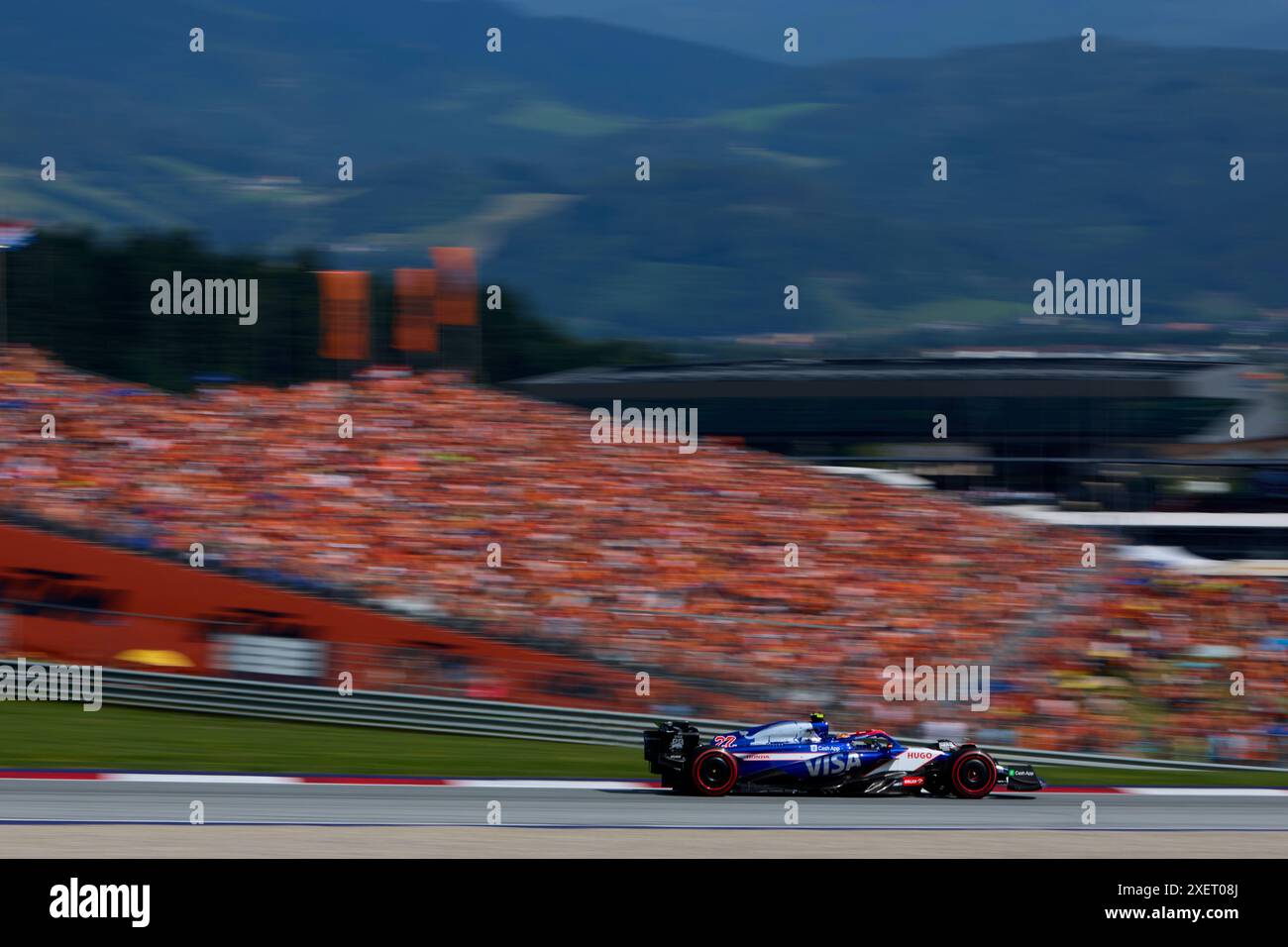 Yuki Tsunoda of Japan driving the (22) Visa Cash App RB Formula One ...