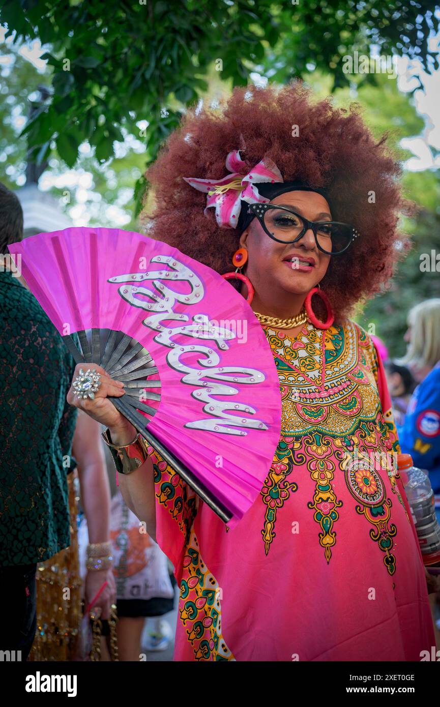 USA. 28th June, 2024. Hundreds Of Drag Queens and Kings filled the ...