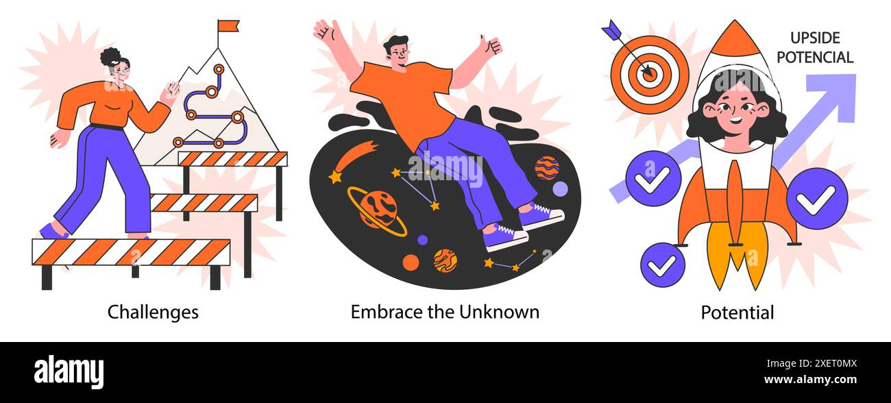 Self-development set. Increasing of individual or professional competencies and skills. Self ...