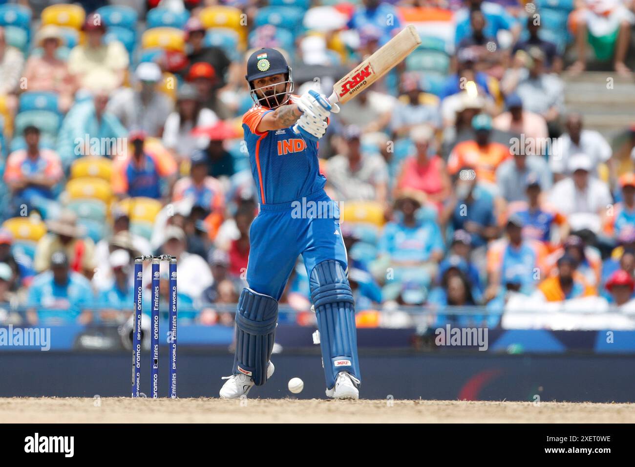 India's Virat Kohli batting during the 2024 ICC Men's T20 World Cup ...