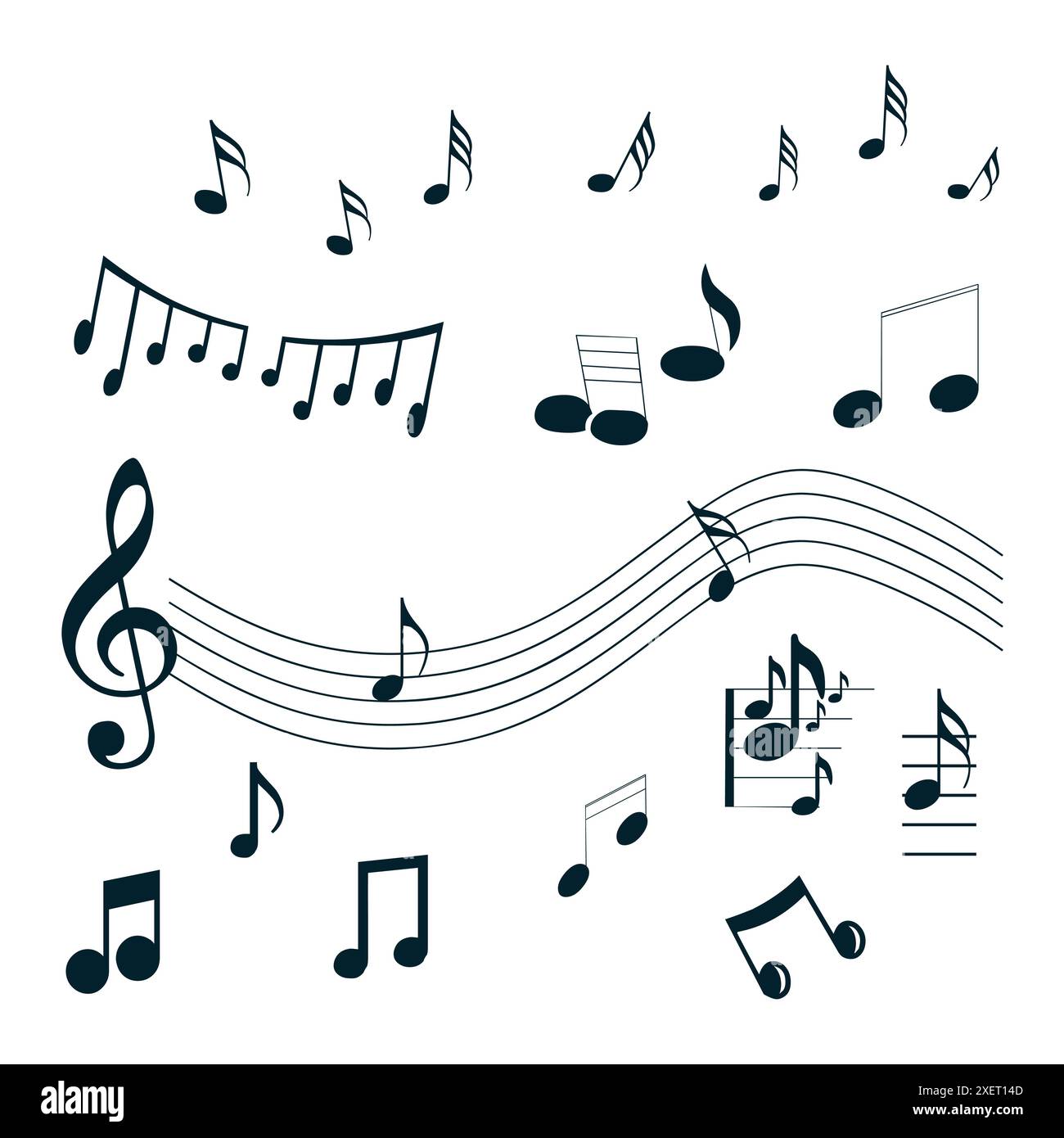 Musical symbols and notes collection Stock Vector Image & Art - Alamy