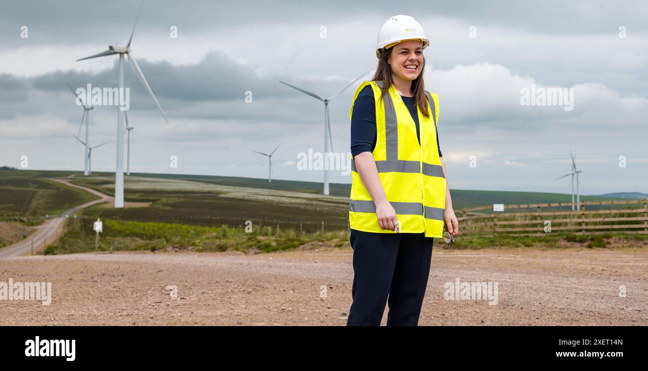 Depute First Minister Kate Forbes at Aikengall community wind farm ...