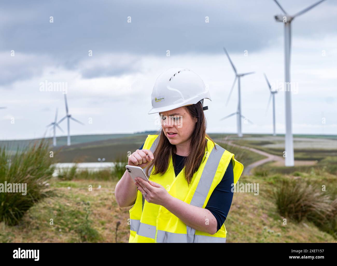 Depute First Minister Kate Forbes at Aikengall community wind farm ...